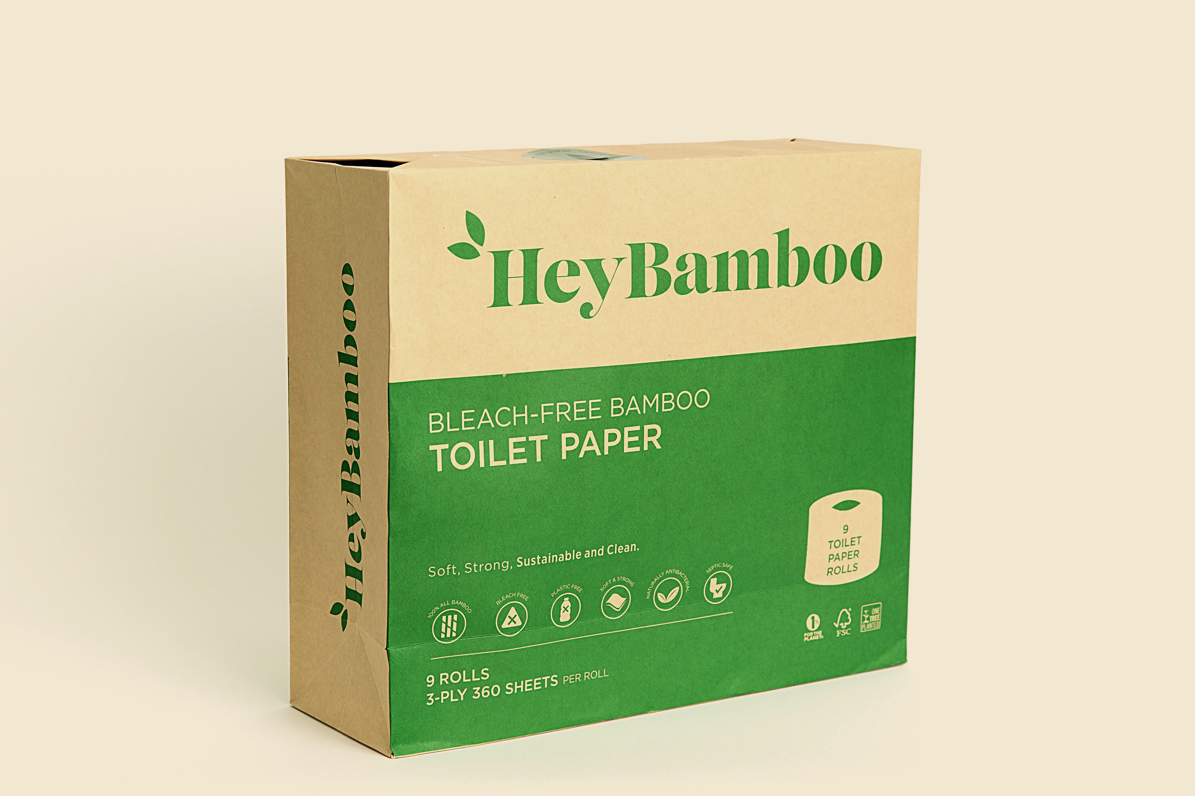 Retail Bamboo Toilet Paper 36 Roll Case (4 Packages) – HeyBamboo